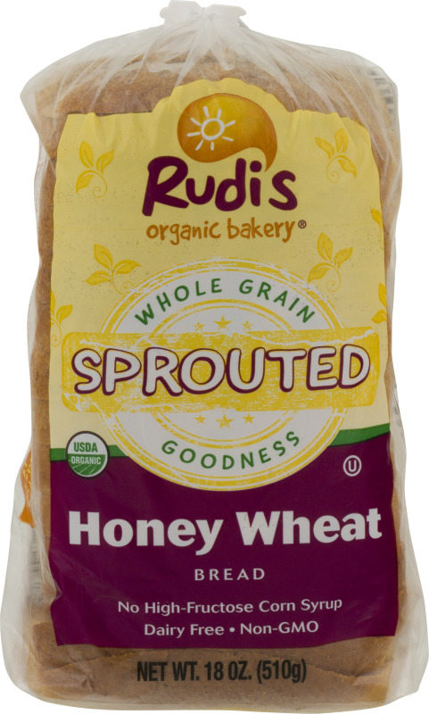Rudi's Organic Bakery Whole Grain Bread Honey Wheat Rudi's Organic ...