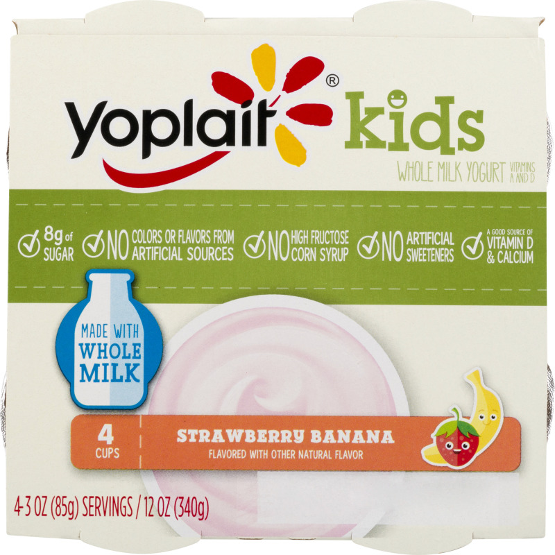 Yoplait Kids Low Fat Yogurt Mickey Mouse Clubhouse Strawberry Banana ...