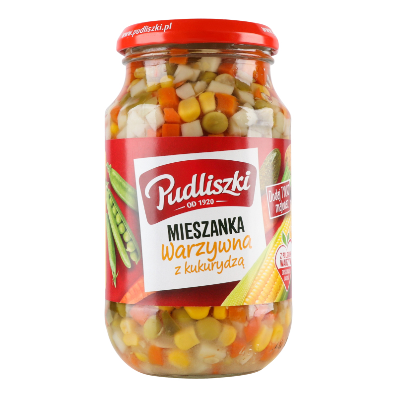Смесь Микс мексиканских овощей с сахарной кукурузой Pudliszki с/б 450г ...