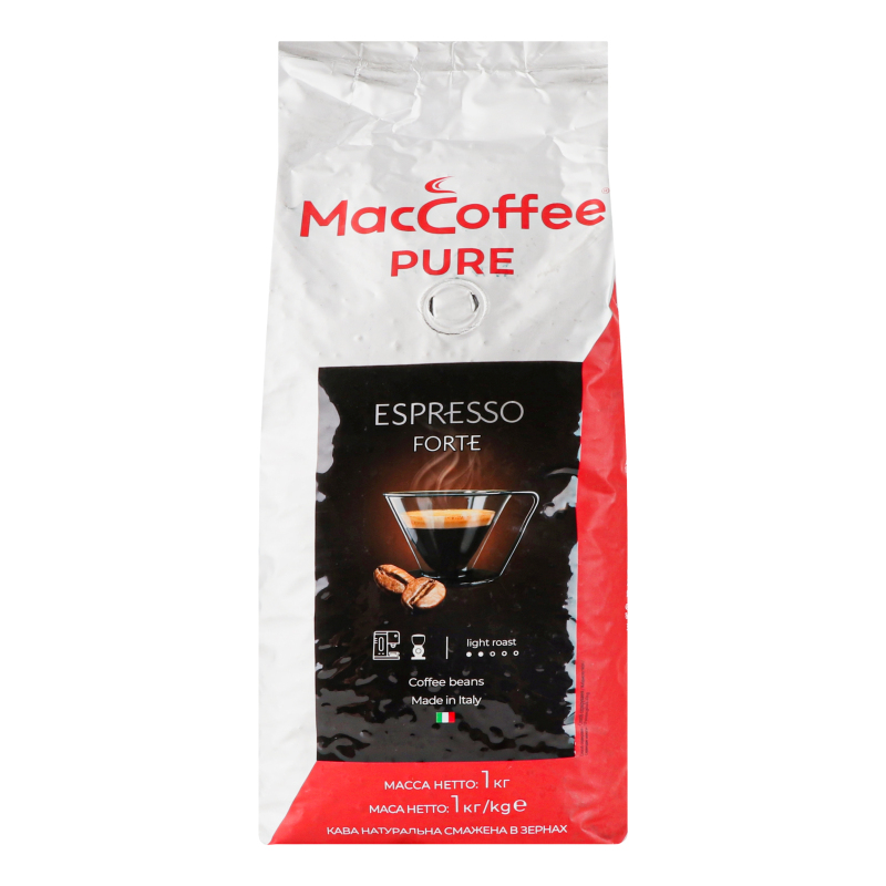 Кофе натуральный жареный молотый Espresso Forte Pure MacCoffee м/у 1кг ...