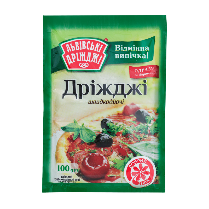 Дрожжи хлебопекарные сухие Львівські дріжджі м/у 100г Львівські дріжджі ...