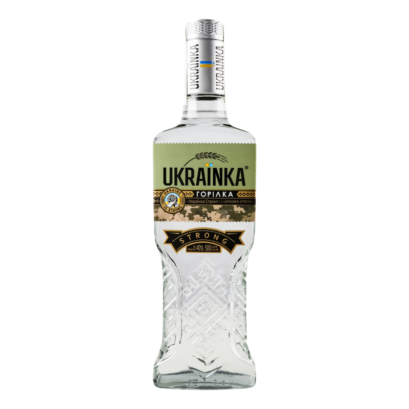 Водка 0.5л 40% Strong Ukraїnka бут Українка(4820235322410): купить в ...