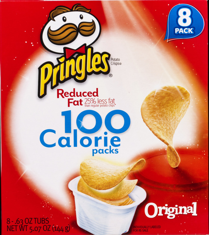 Pringles Reduced Fat 100 Calorie Potato Crisp Packs Original - 8 CT ...