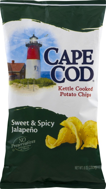 Cape Cod Kettle Cooked Potato Chips Sweet & Spicy Jalapeno Cape Cod ...