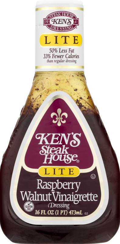 Ken's Steak House Dressing Lite Raspberry Walnut Vinaigrette Ken's ...