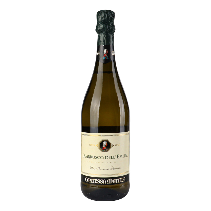 Вино игристое 0.75л 8% белое полусладкое Lambrusco dell'Emilia Contessa ...