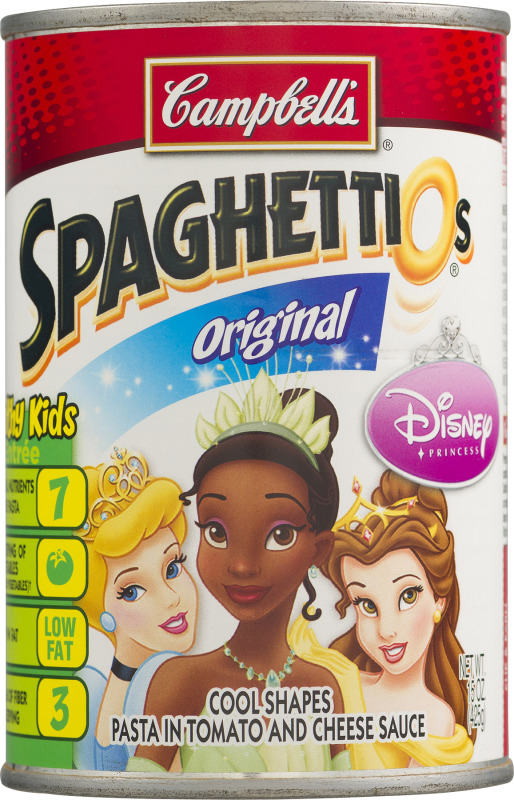 Campbell's SpaghettiOs Original with Disney Princess Shapes SpaghettiOs ...