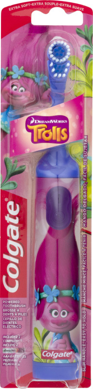 Colgate Trolls Powered Toothbrush Extra Soft Colgate(35000449931 ...