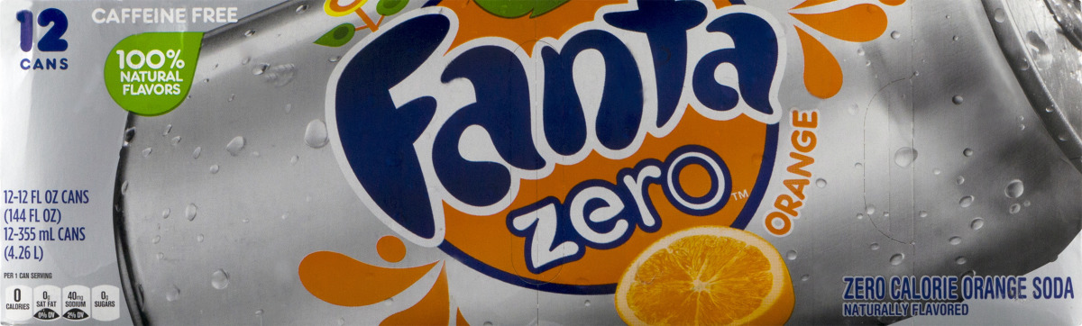 Fanta Zero Orange Soda - 12 PK Fanta Zero(49000041217): customers ...