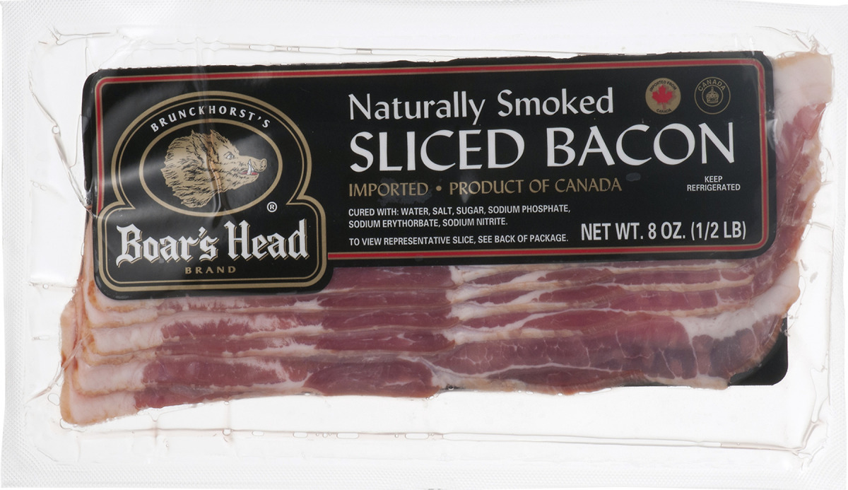 Boar's Head Naturally Smoked Sliced Bacon Boar's Head(42421225785 ...