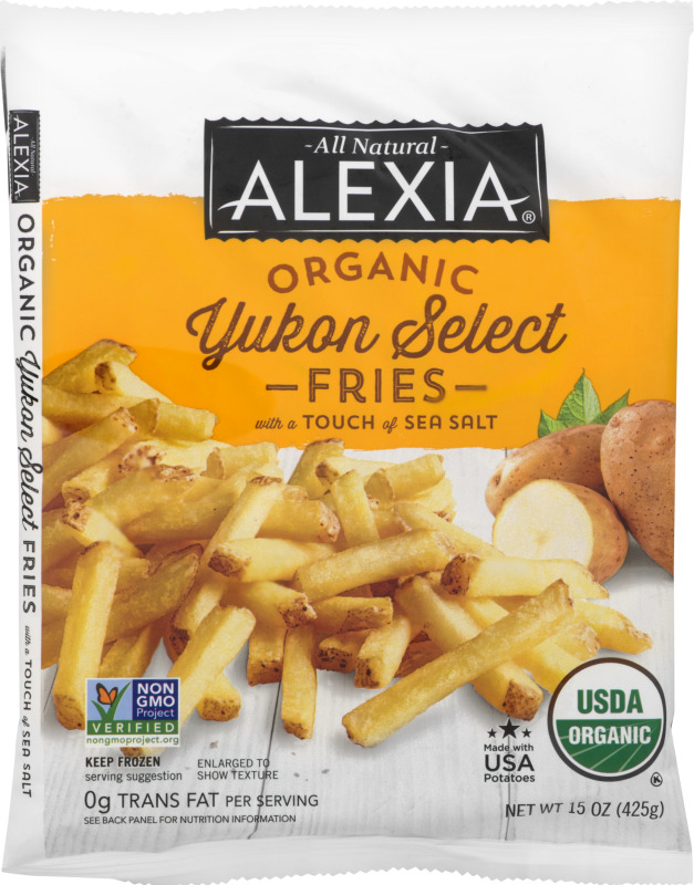 Alexia Organic Yukon Select Fries With A Touch Of Sea Salt Alexia ...