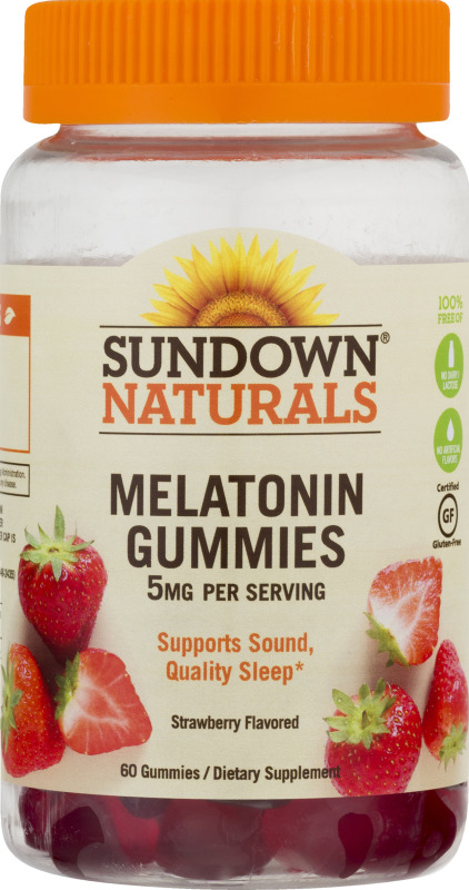 Sundown Naturals Melatonin Gummies 5 mg - 60 CT Sundown Naturals ...