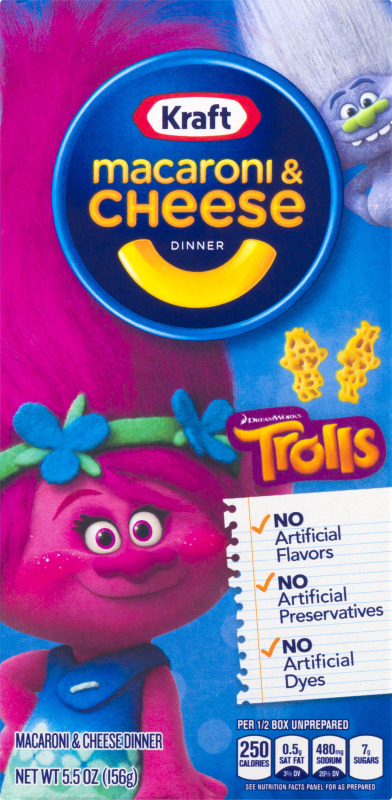 Kraft Macaroni & Cheese Dinner Trolls Kraft(21000031542): customers ...
