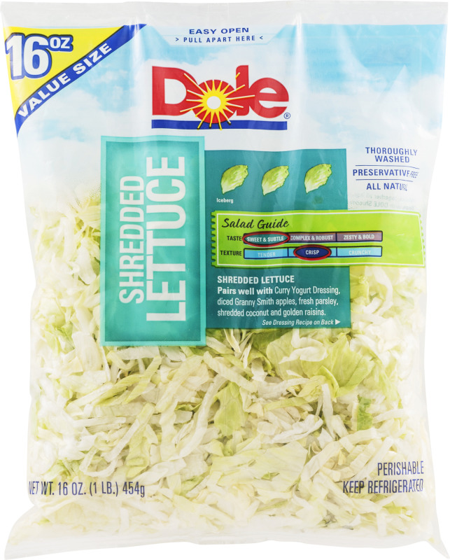 Dole Family-Sized Shredded Lettuce Dole(71430846162): customers reviews ...