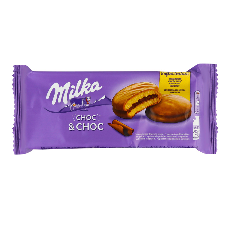 Пирожное-сендвич бисквитное Choc&Choc Milka м/у 150г Milka ...