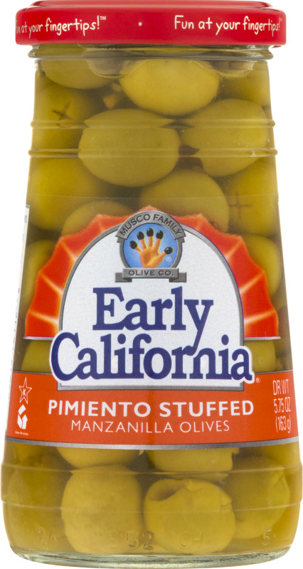 Musco Family Early California Pimiento Stuffed Manzanilla Olives Musco ...