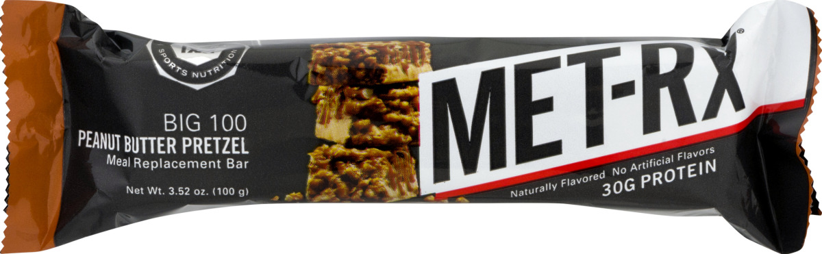 MET-Rx Protein Plus Protein Bar Peanut Butter Pretzel MET-Rx ...