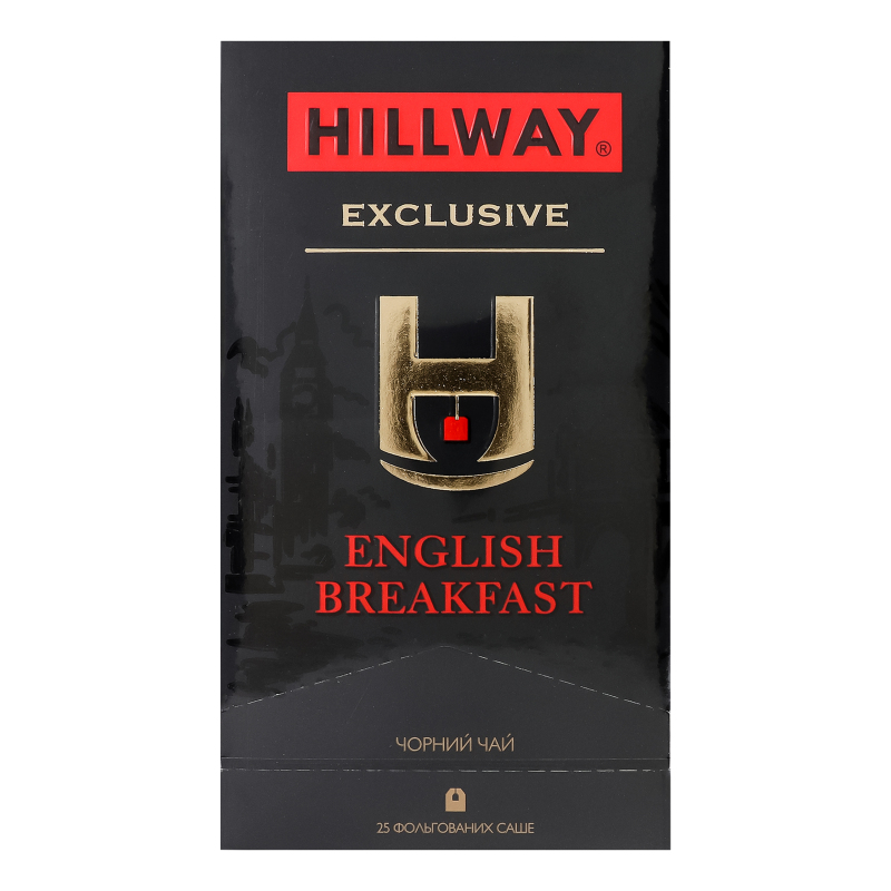 Чай черный байховый English Breakfast Exclusive Hillway к/у 25х2г ...