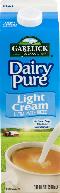 Garelick Farms Dairy Pure Light Cream Garelick Farms(75457558008 ...
