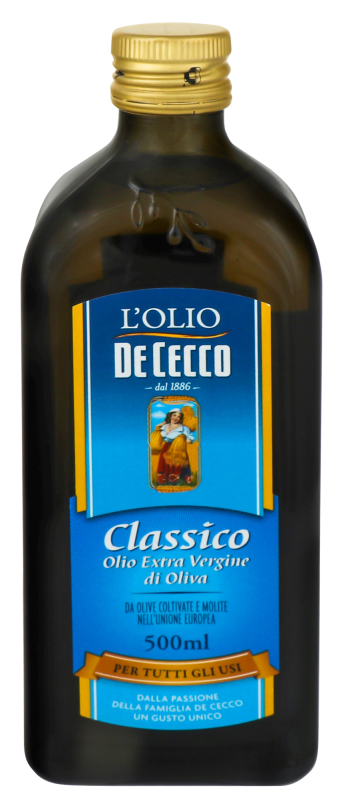 Масло оливковое нерафинированое Extra Virgin Classico De Cecco с/бут ...