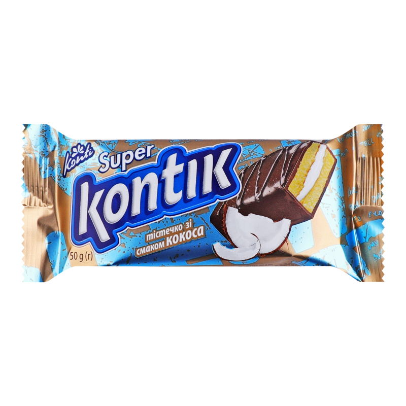 Пирожное бисквитное со вкусом кокоса Super Kontik м/у 50г Super Kontik ...