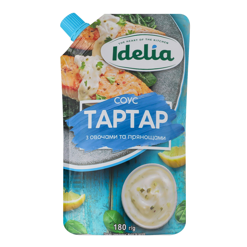 Соус с овощами и пряностями Тартар Idelia д/п 180г Idelia(4820286440460 ...
