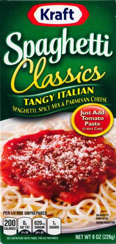 Kraft Spaghetti Classics Tangy Italian Kraft(21000658800): customers ...