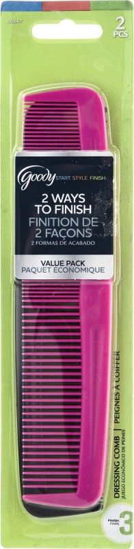 Goody Dressing Comb 2 Ways To Finish - 2 CT Goody(41457006474 ...