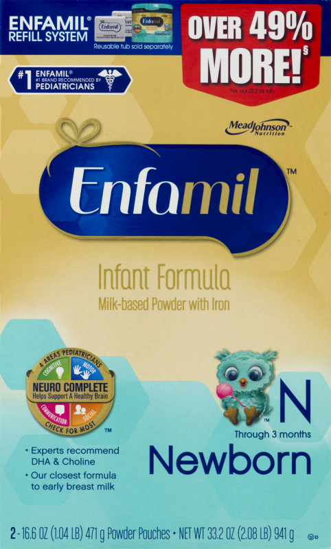 Enfamil Refill System Infant Formula Milk-based Powder with Iron ...