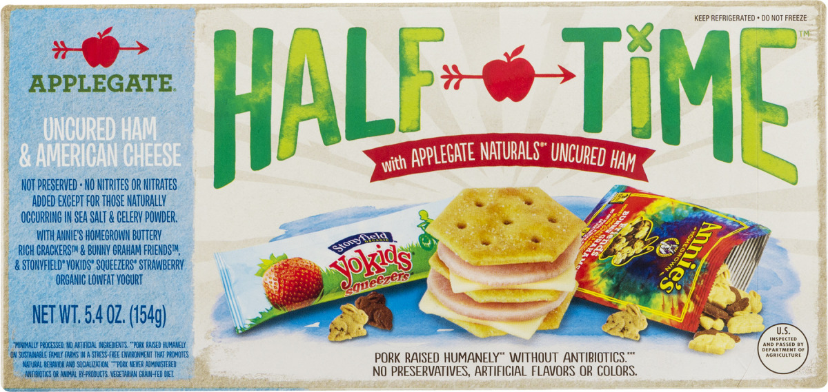 Applegate Half Time Uncured Ham & American Cheese Applegate(25317421003 ...