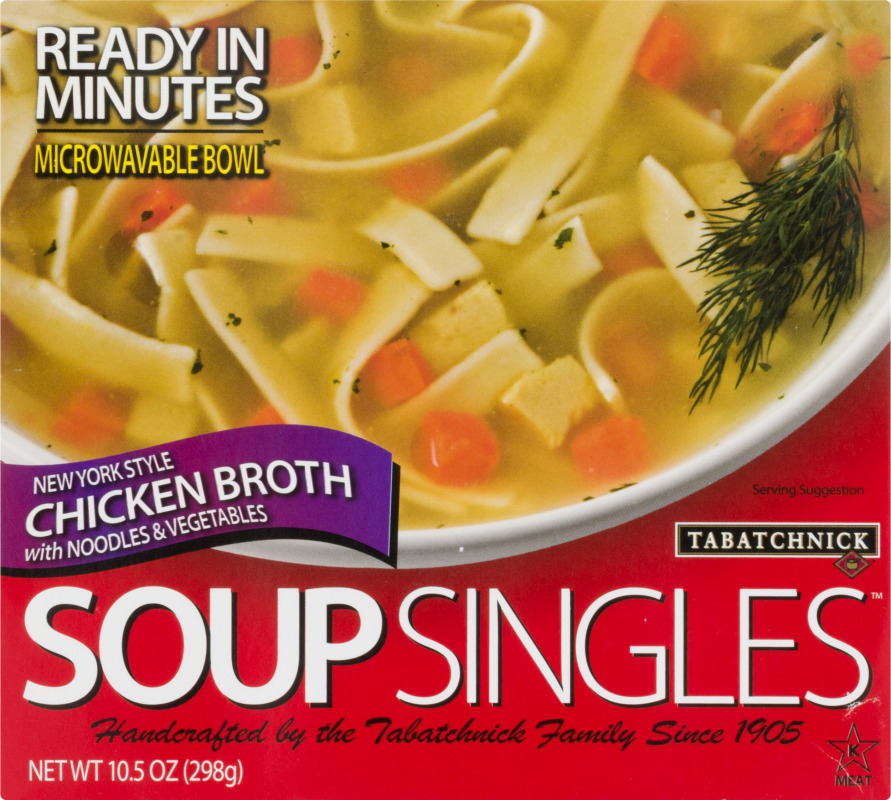 Tabatchnick Soup Singles New York Style Chicken Broth with Noodles ...