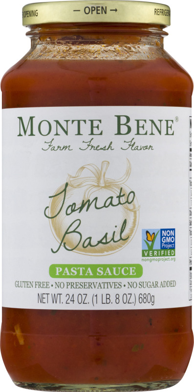 Monte Bene Tomato Basil Pasta Sauce Monte Bene(677294999022): customers ...