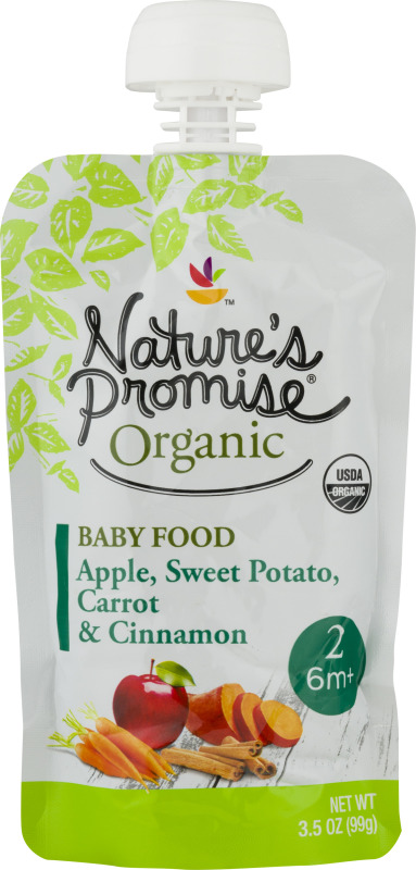 Nature's Promise Organic Baby Food Apple, Sweet Potato, Carrot ...