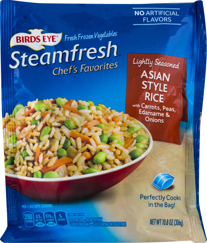 Birds Eye Steamfresh Chef's Favorites Asian Style Rice Lightly Seasoned ...