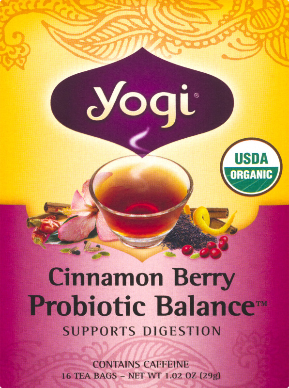 Yogi Cinnamon Berry Probiotic Balance Tea Bags - 16 CT Yogi(76950205161 ...