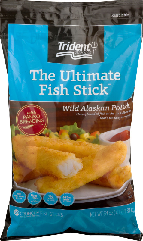 Trident The Ultimate Fish Stick Wild Alaskan Pollock Trident Seafoods ...