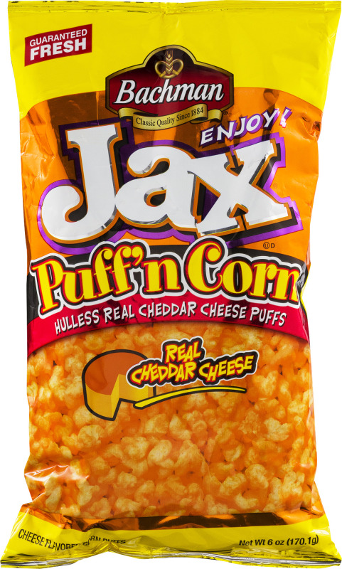 Bachman Jax Puff'n Corn Cheese Flavored Corn Puffs Bachman(77817160708 ...