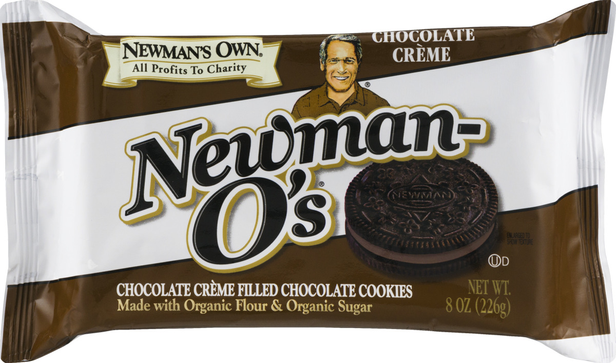 Newman Own Organics Newman-O's Chocolate Creme Filled Chocolate Cookies ...
