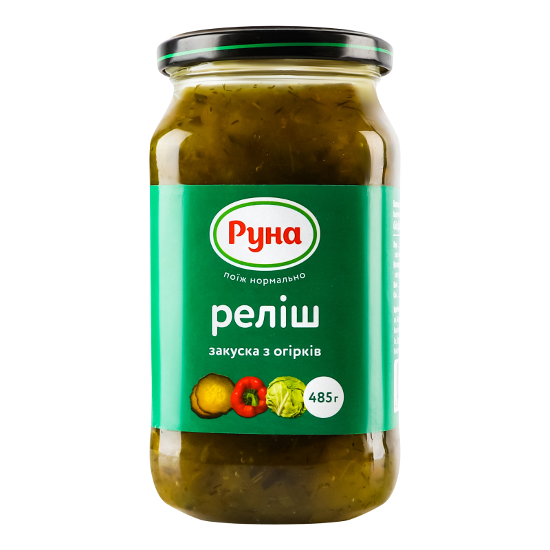 Соус Релиш из огурцов Руна с/б 485г Руна(4820267040016): купить в ...