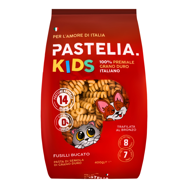 Вироби макаронні фігурні Fusilli Bucato Kids Pastelia м/у 400г Pastelia ...