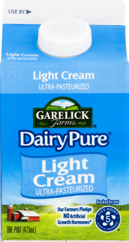 Garelick Farms DairyPure Light Cream Garelick Farms(75457517005 ...