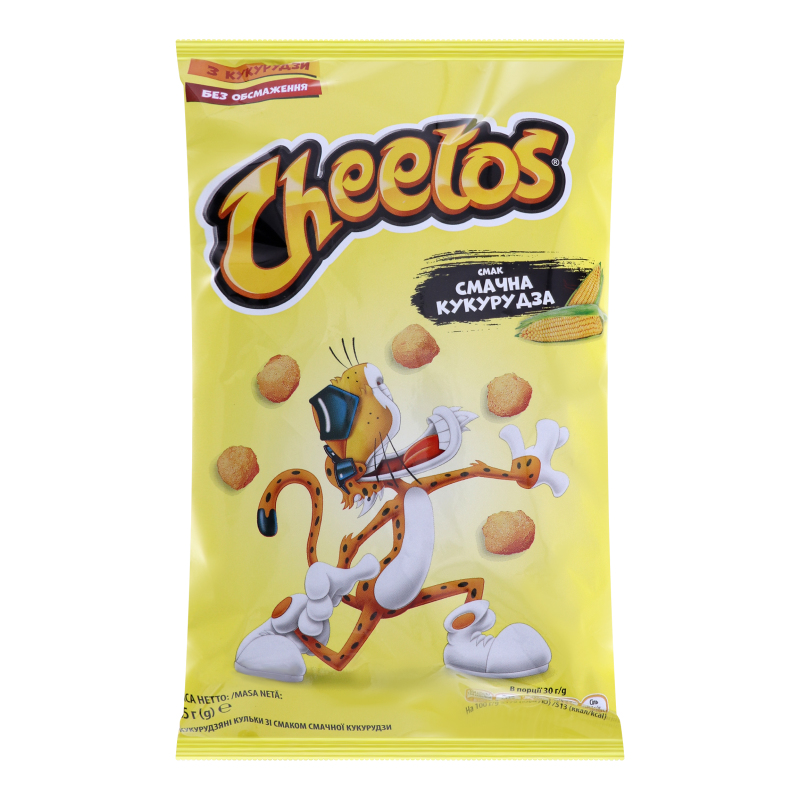 Шарики кукурузные со вкусом вкусной кукурузы Cheetos м/у 65г Cheetos ...