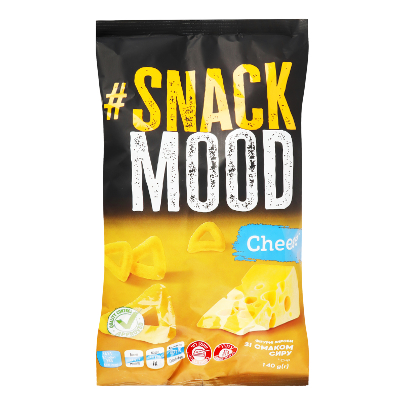 Снеки фигурные со вкусом сыра Snack Mood м/у 140г Snack Mood ...