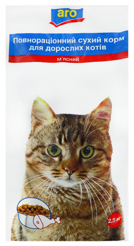 ARO КОРМ Д/КОТІВ МЯСН 2.5КГ Aro(4820083900778): купить в интернет ...