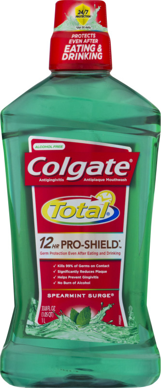 Colgate Total 12HR Pro-Shield Mouthwash Spearmint Surge Colgate ...
