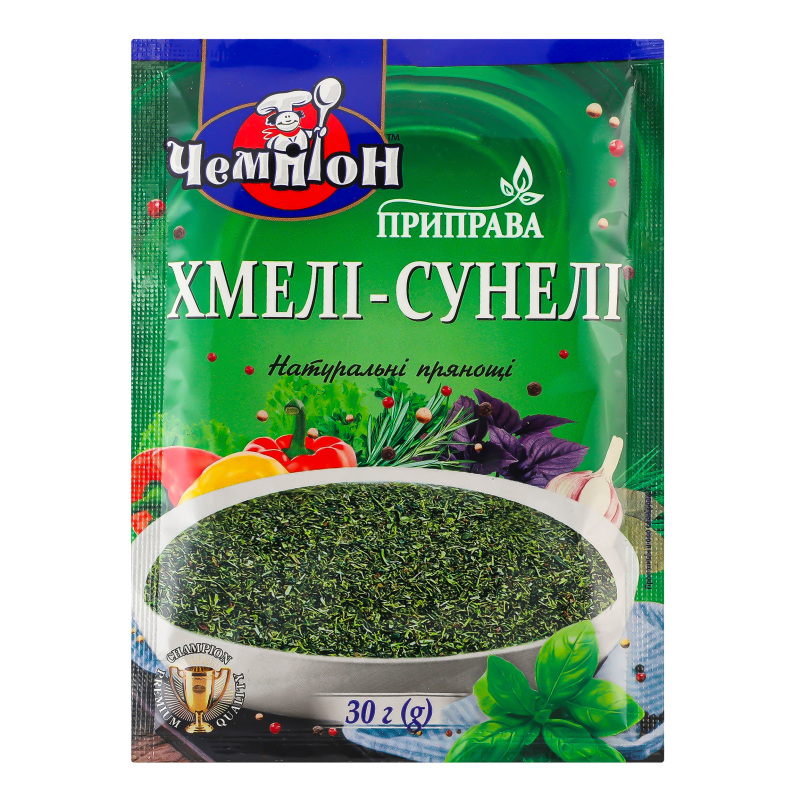 Приправа Хмели-Сунели Чемпіон м/у 30г Чемпіон(24820149482235): купить в ...