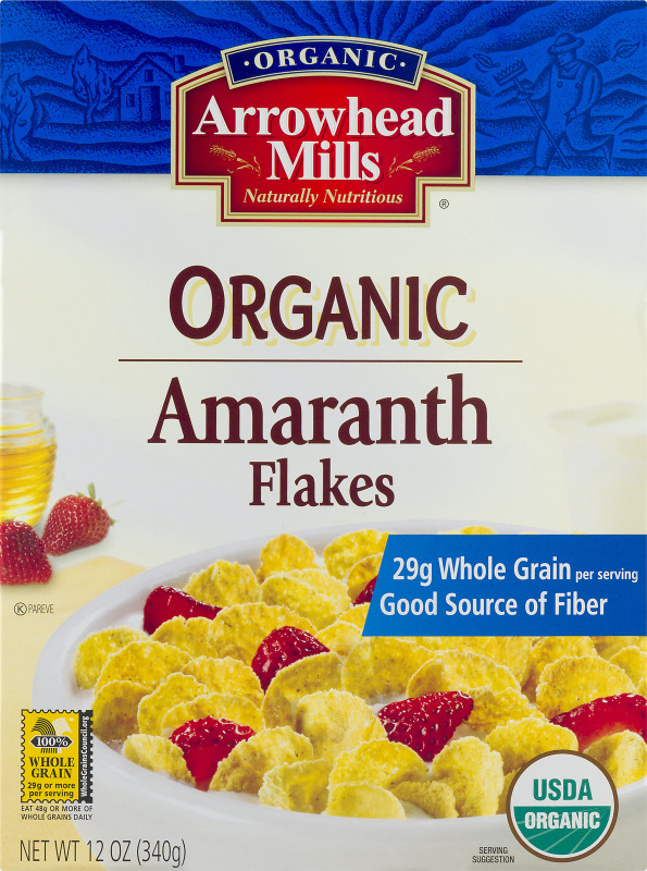 Organic Arrowhead Mills Naturally Nutritious Organic Amaranth Flakes ...