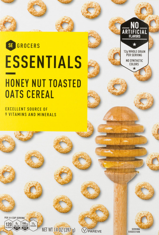 Essentials Cereal Honey Nut Toasted Oats Essentials(607880101560 ...