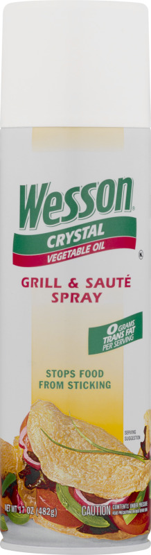 Wesson Crystal Vegetable Oil Grill & Saute Spray Wesson(27000621660 ...