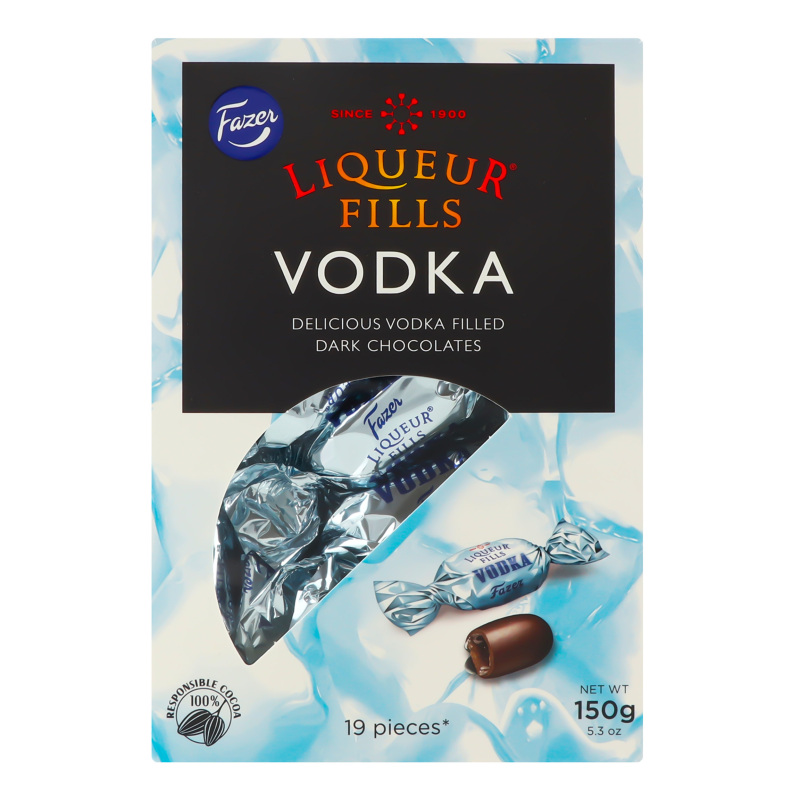 Конфеты Vodka Liqueur Fills Fazer к/у 150г Fazer(6416453072589): купить ...